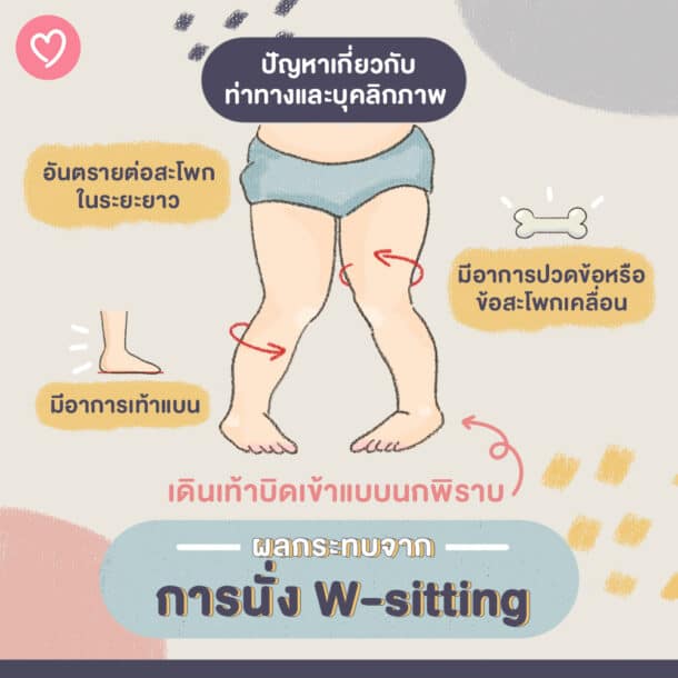 ลูกนั่งผิดท่ารึเปล่า? W-Shape Sitting ท่านั่งอันตรายพี่พ่อแม่ไม่ควรมองข้าม